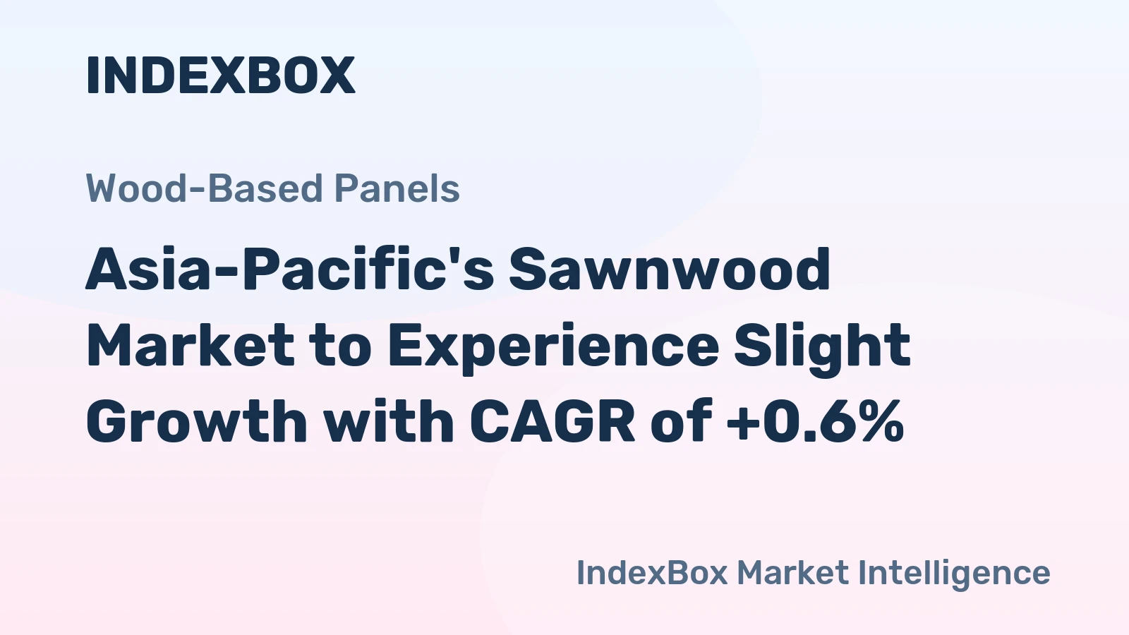 Asia-Pacific's Sawnwood Market to Experience Slight Growth with CAGR of +0.6%