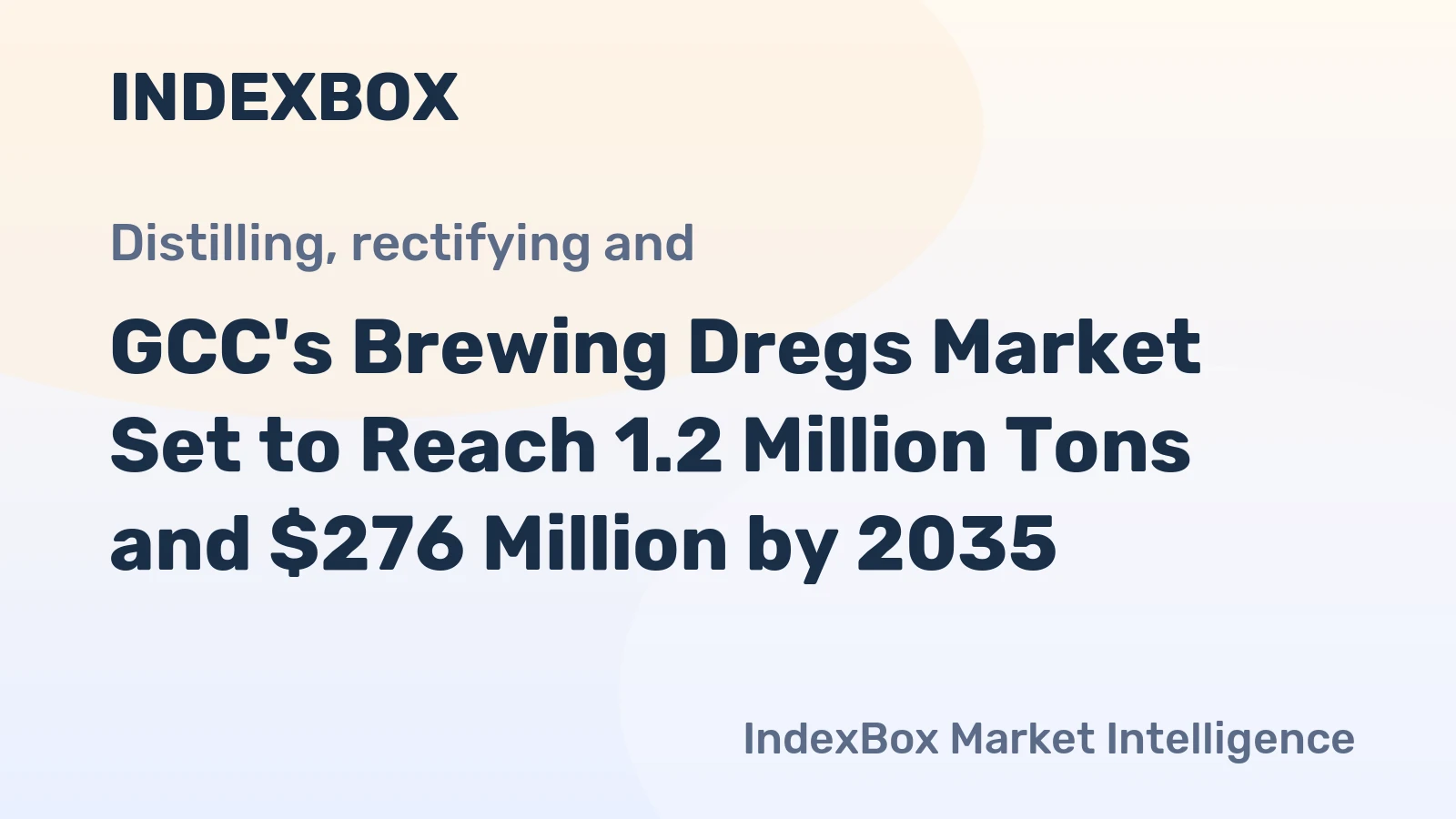GCC's Brewing Dregs Market Set to Reach 1.2 Million Tons and $276 Million by 2035