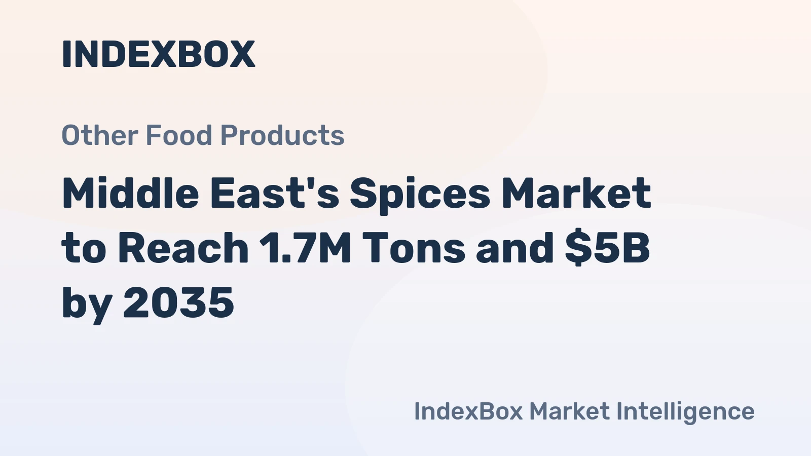 Middle East's Spices Market to Reach 1.7M Tons and $5B by 2035