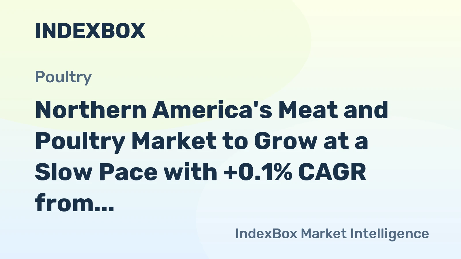 Northern America's Meat and Poultry Market to Grow at a Slow Pace with +0.1% CAGR from 2024 to 2035