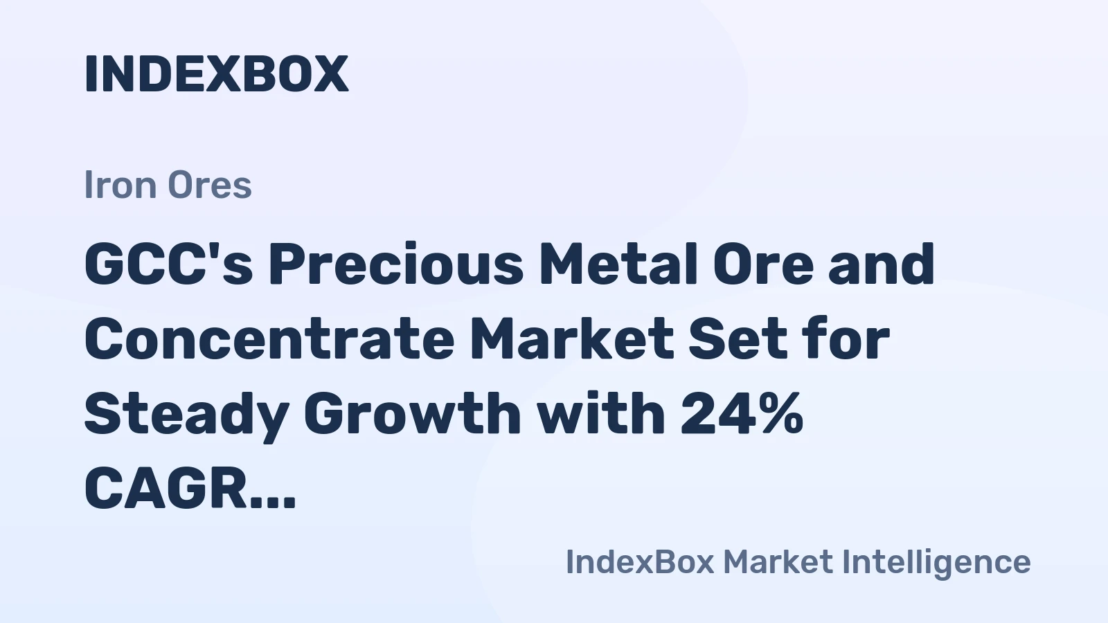 GCC's Precious Metal Ore and Concentrate Market Set for Steady Growth with 24% CAGR Through 2035