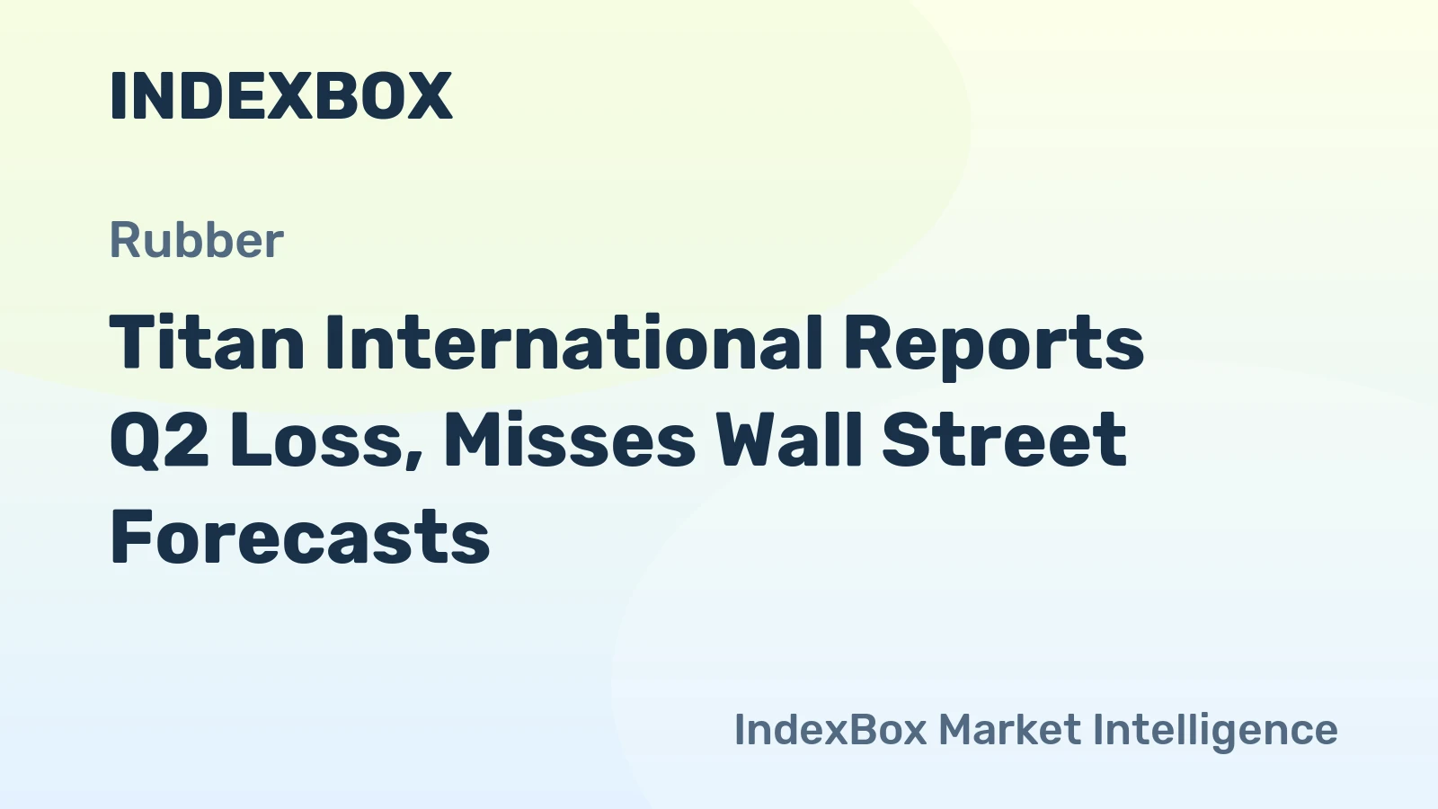 Titan International Reports Q2 Loss, Misses Wall Street Forecasts
