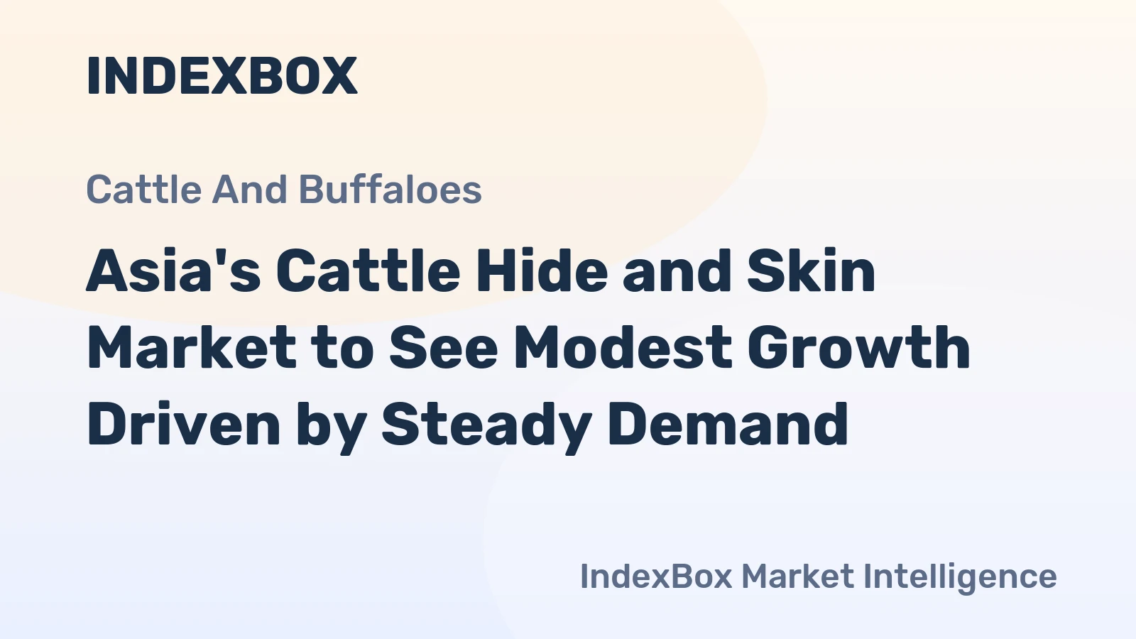Asia's Cattle Hide and Skin Market to See Modest Growth Driven by Steady Demand