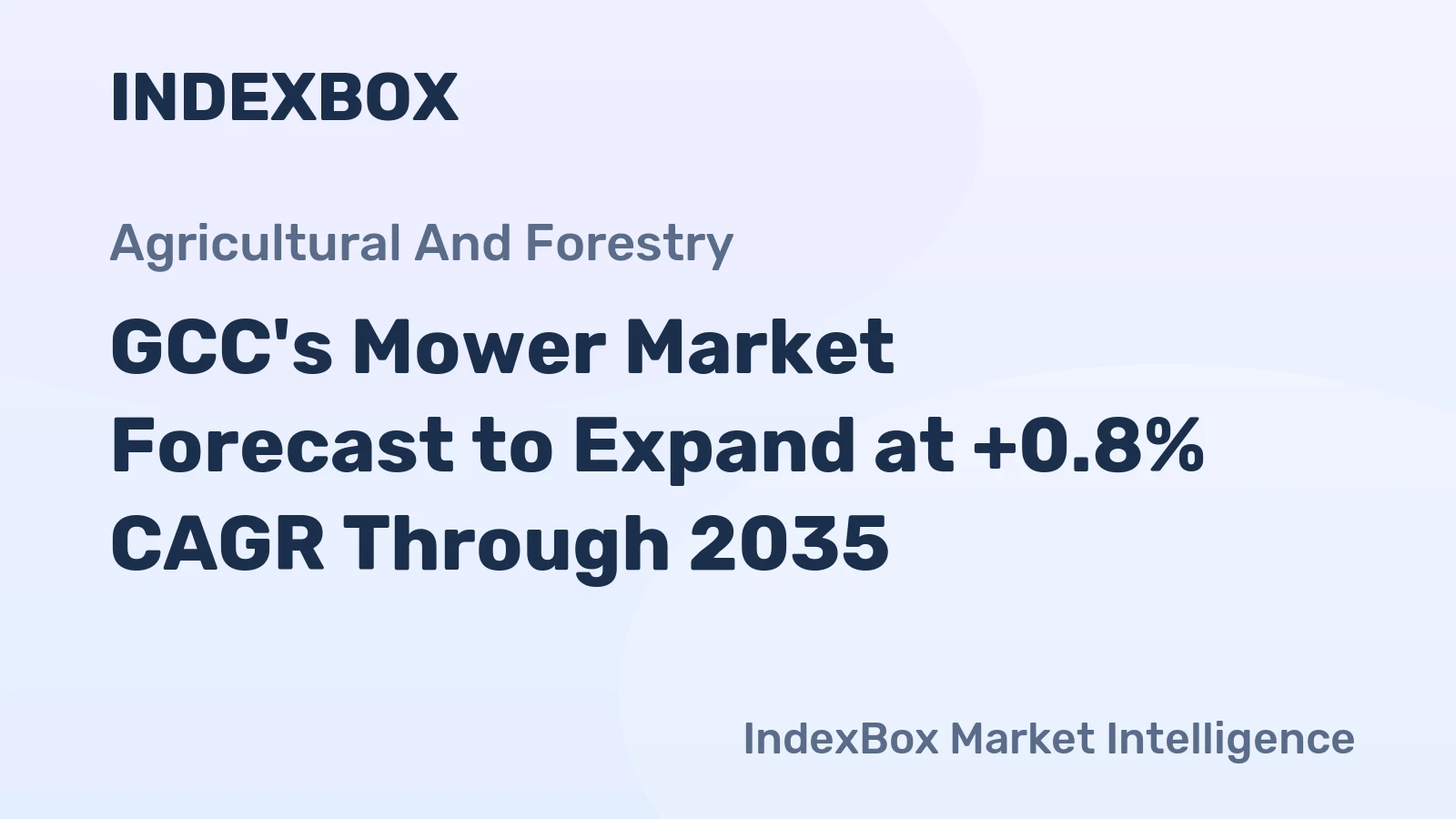 GCC's Mower Market Forecast to Expand at +0.8% CAGR Through 2035
