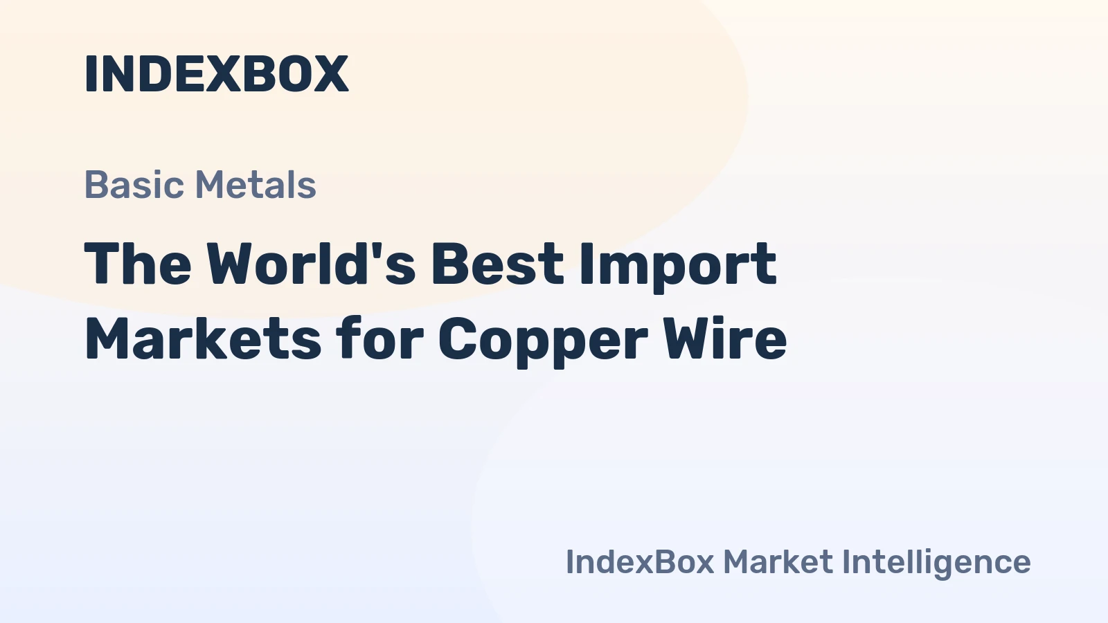 The World's Best Import Markets for Copper Wire