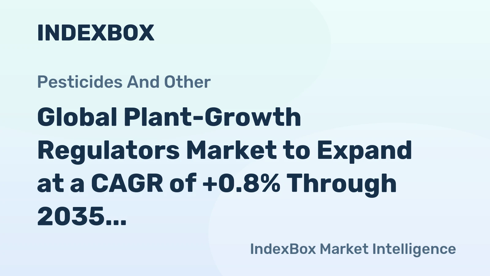 Global Plant-Growth Regulators Market to Expand at a CAGR of +0.8% Through 2035, Reaching 4.9M Tons