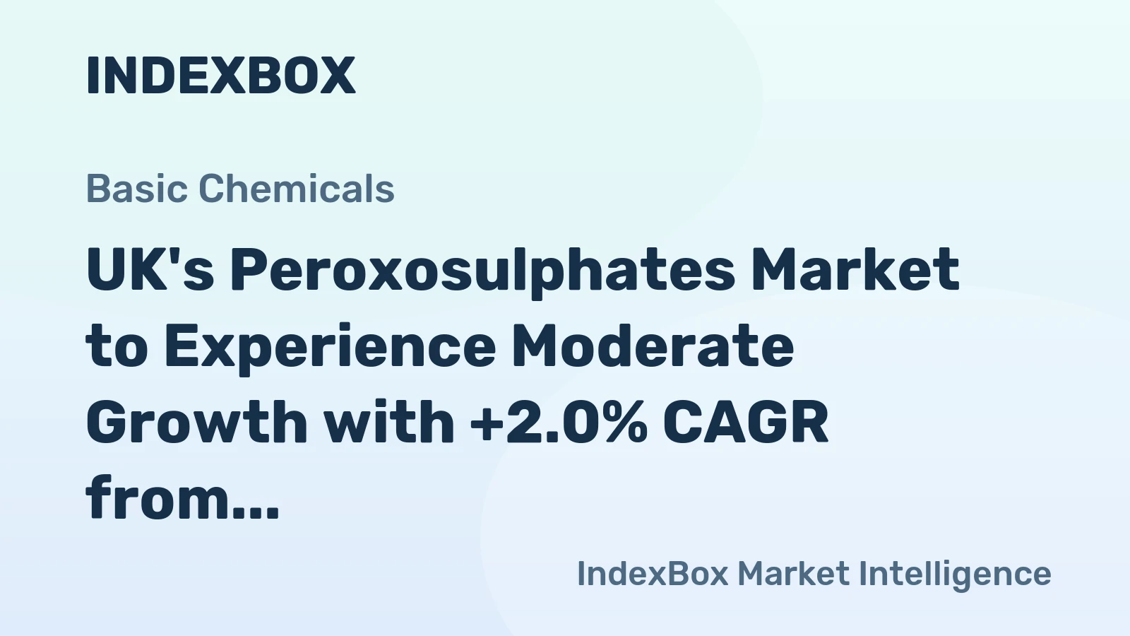 UK's Peroxosulphates Market to Experience Moderate Growth with +2.0% CAGR from 2024 to 2035