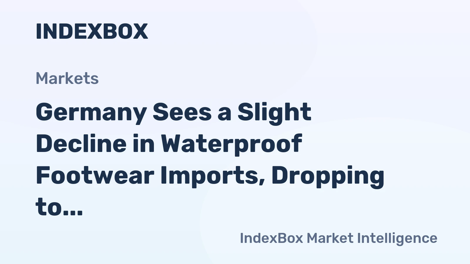 Germany Sees a Slight Decline in Waterproof Footwear Imports, Dropping to $88 Million in 2024