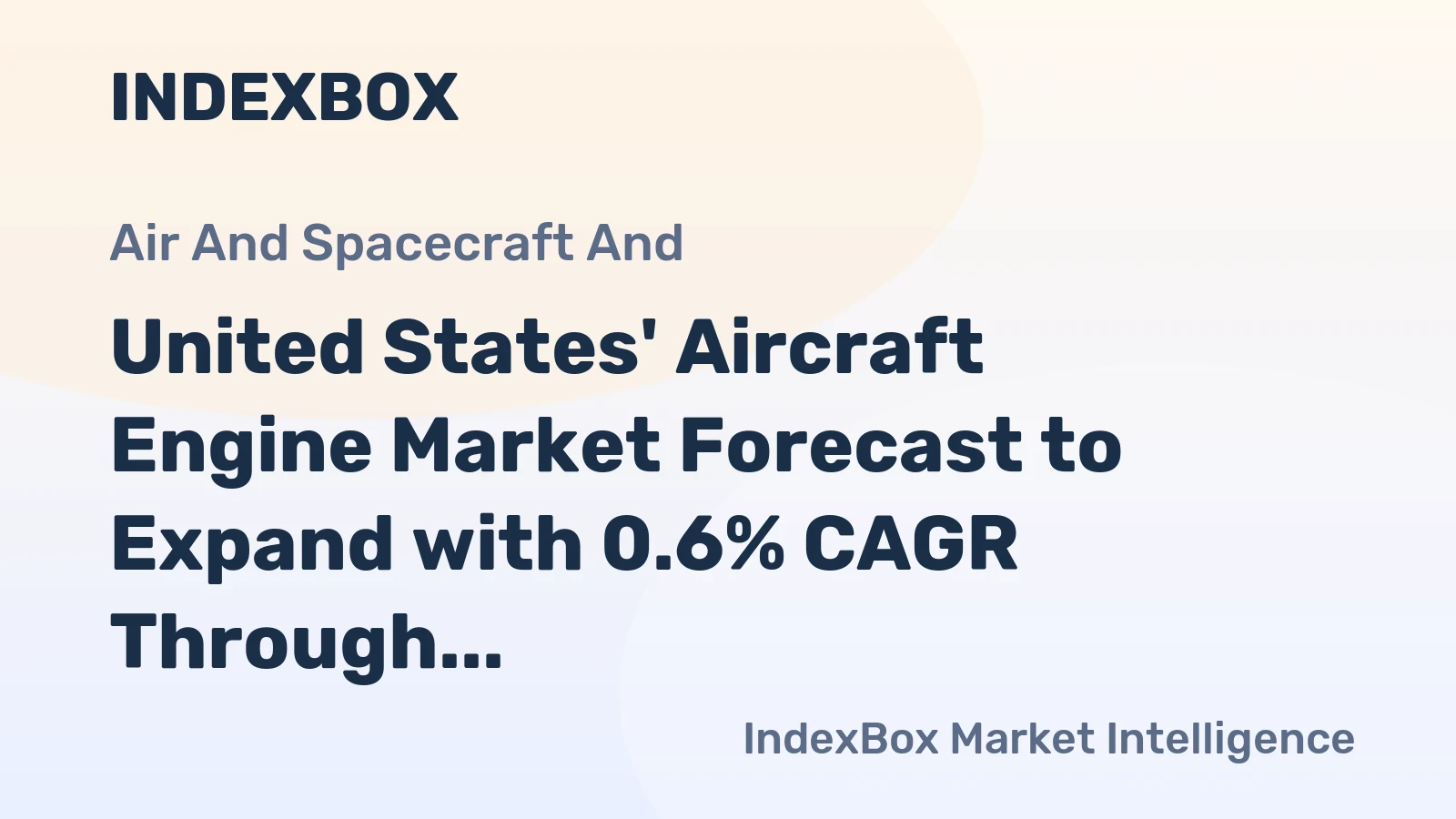 United States' Aircraft Engine Market Forecast to Expand with 0.6% CAGR Through 2035