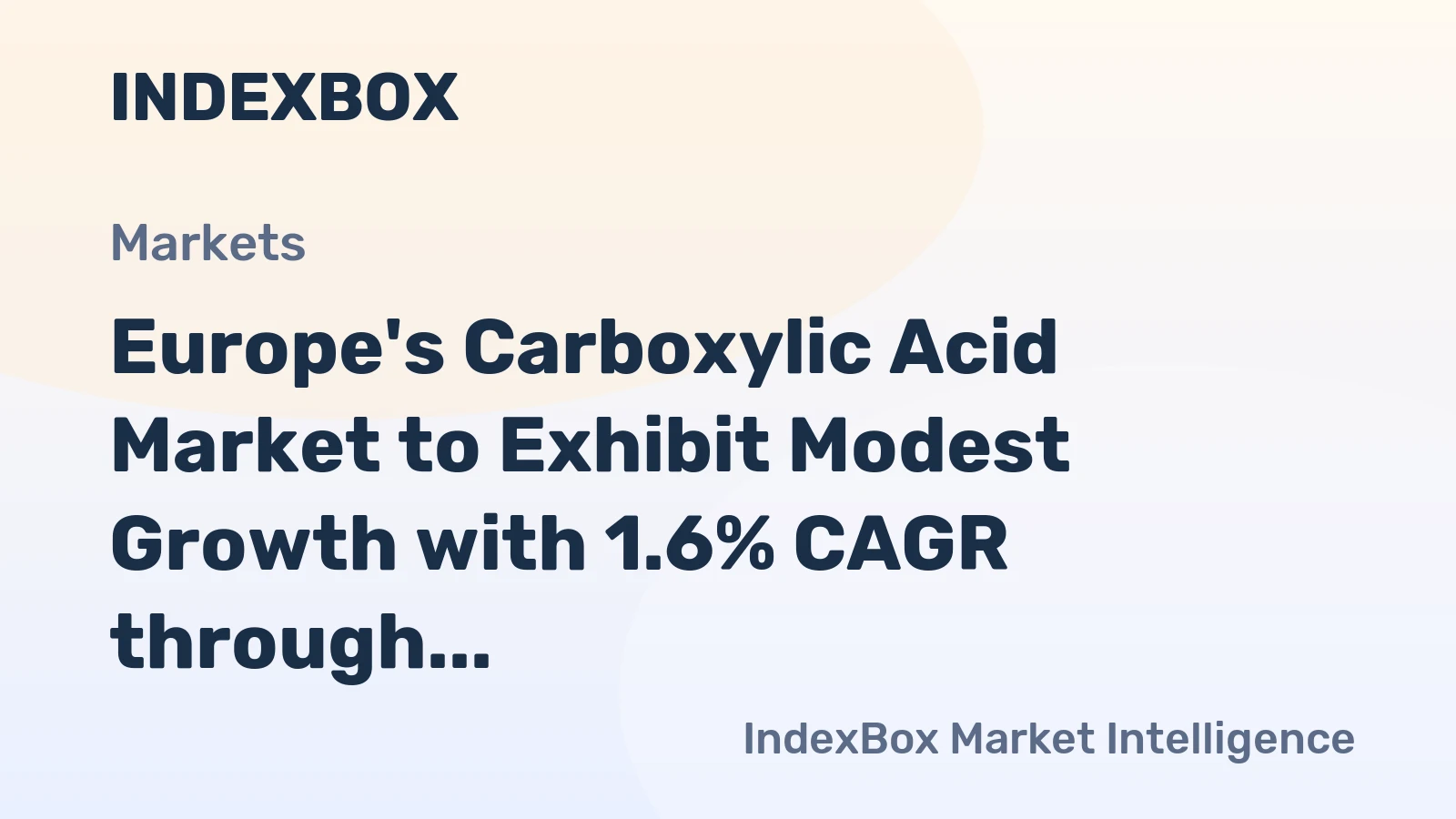 Europe's Carboxylic Acid Market to Exhibit Modest Growth with 1.6% CAGR through 2035