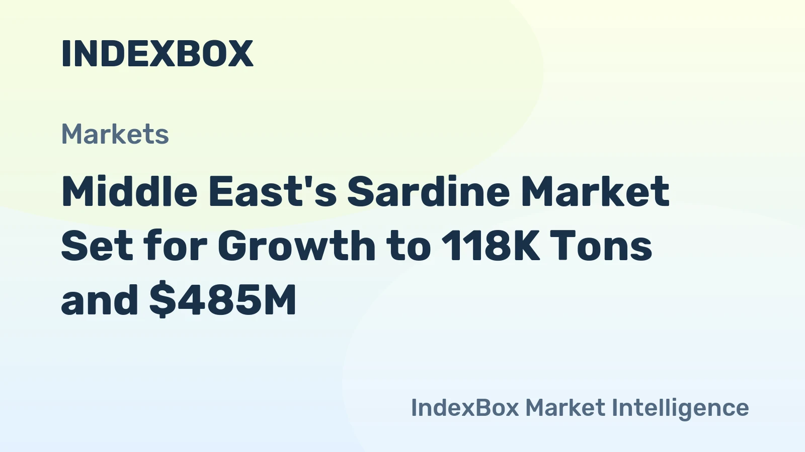 Middle East's Sardine Market Set for Growth to 118K Tons and $485M