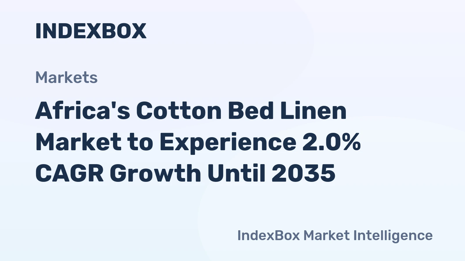 Africa's Cotton Bed Linen Market to Experience 2.0% CAGR Growth Until 2035