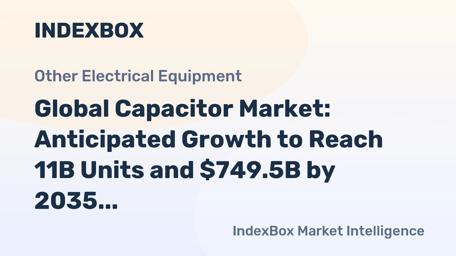Global Capacitor Market: Anticipated Growth to Reach 11B Units and $749.5B by 2035