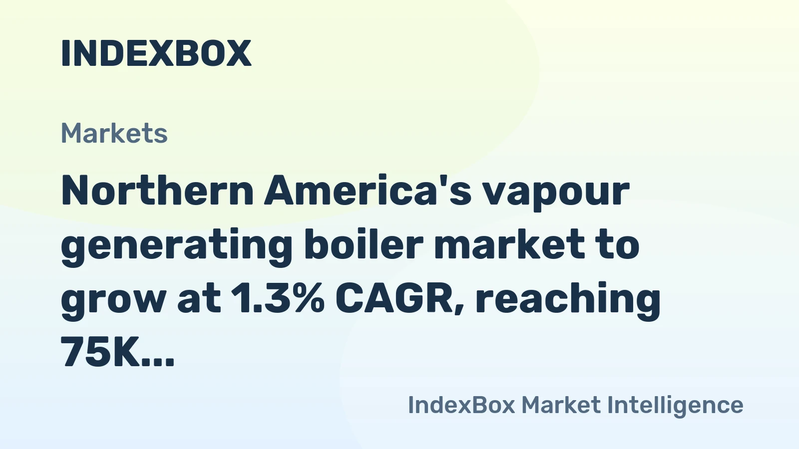 Northern America's vapour generating boiler market to grow at 1.3% CAGR, reaching 75K tons by 2035, driven by sustained demand.