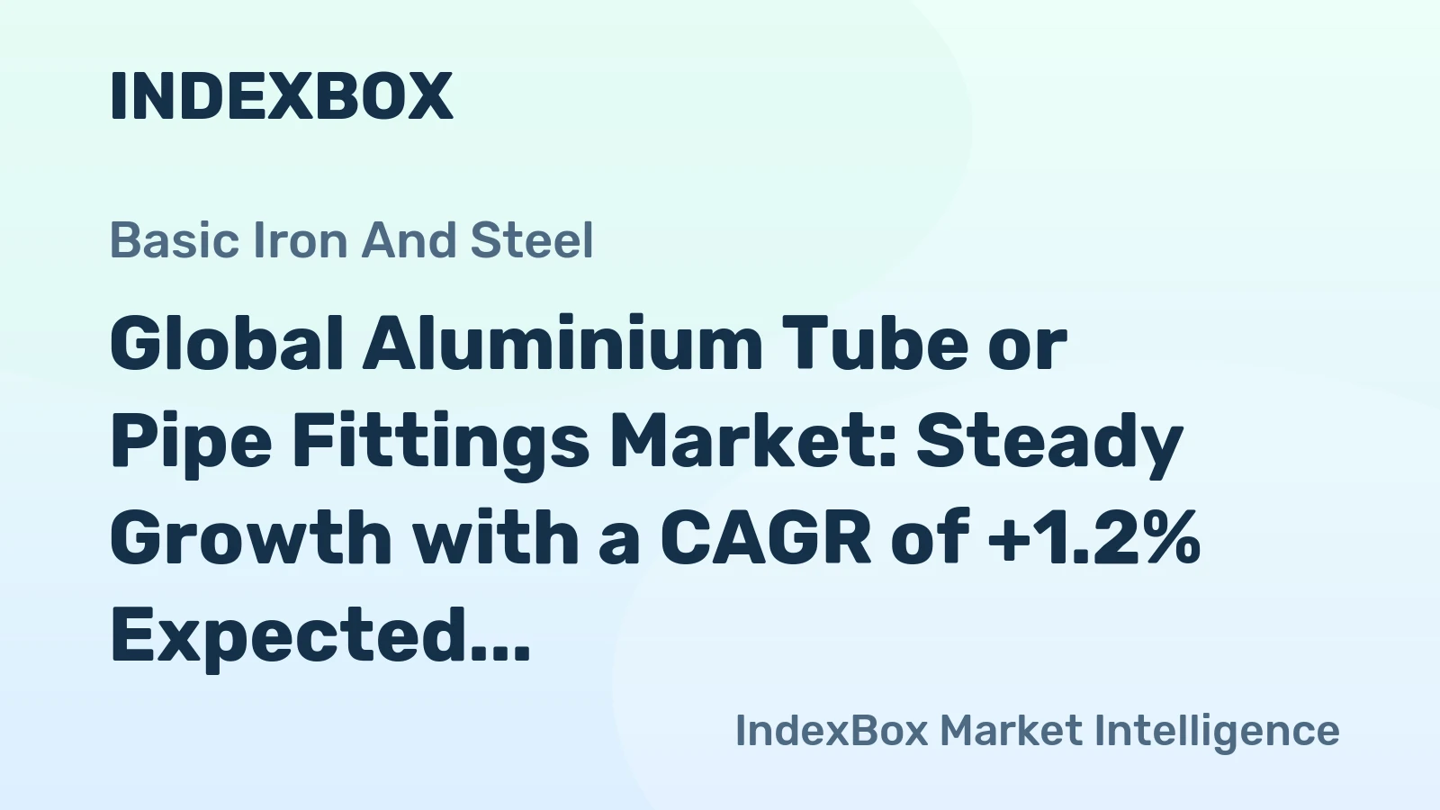 Global Aluminium Tube or Pipe Fittings Market: Steady Growth with a CAGR of +1.2% Expected from 2024 to 2035