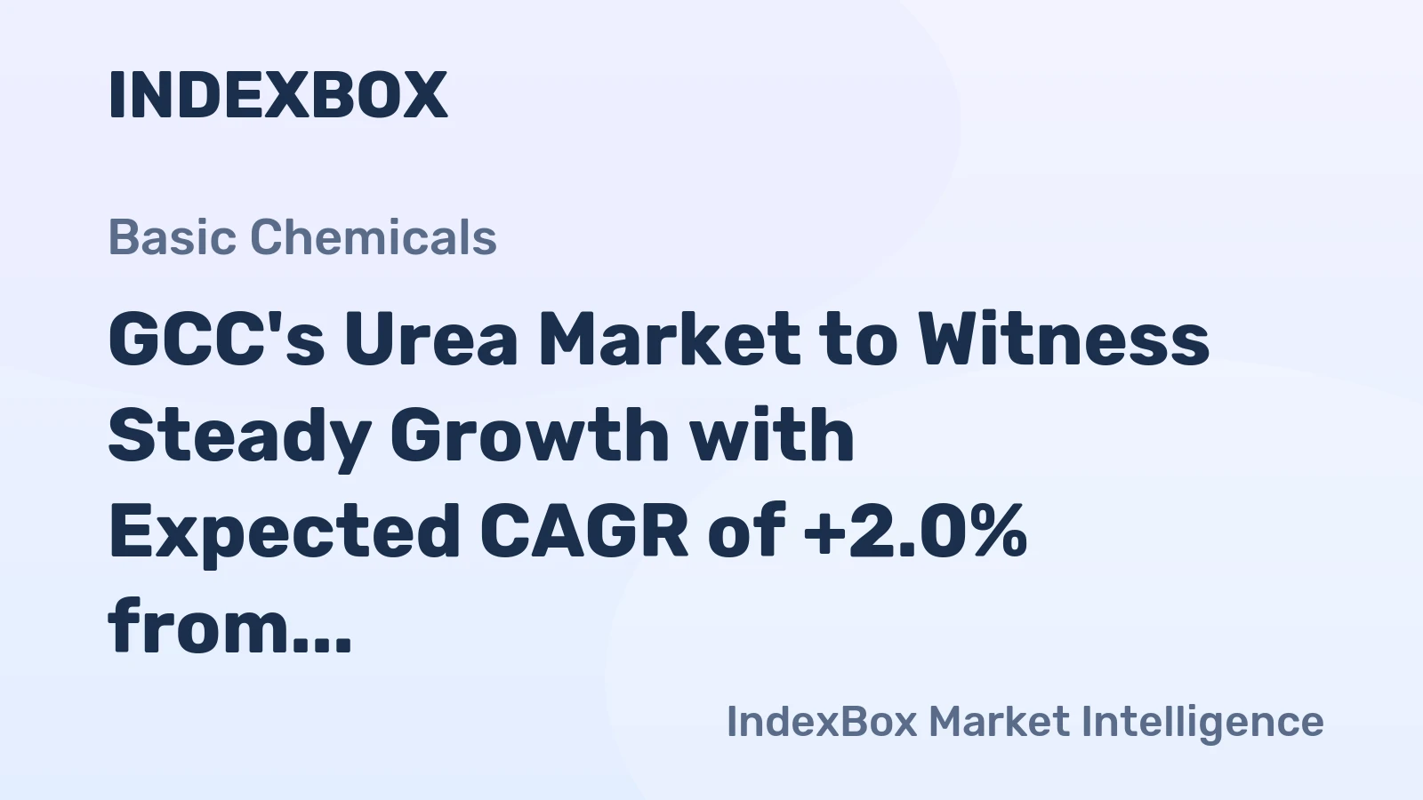 GCC's Urea Market to Witness Steady Growth with Expected CAGR of +2.0% from 2024 to 2035