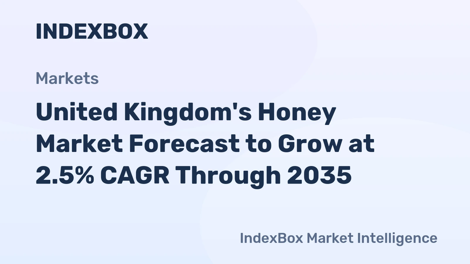 United Kingdom's Honey Market Forecast to Grow at 2.5% CAGR Through 2035