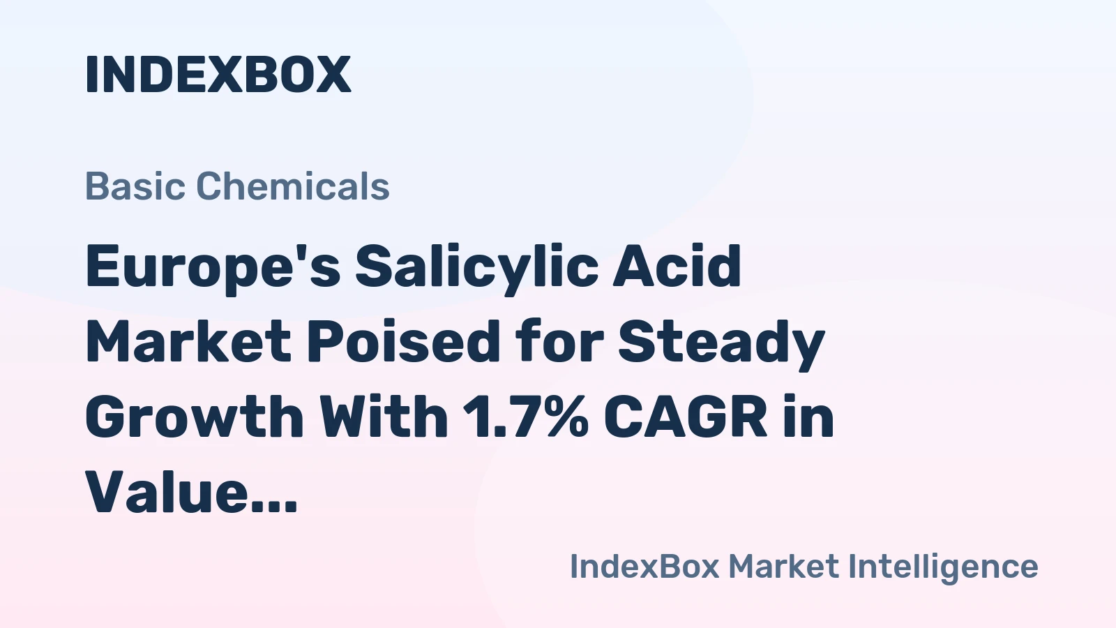 Europe's Salicylic Acid Market Poised for Steady Growth With 1.7% CAGR in Value Through 2035