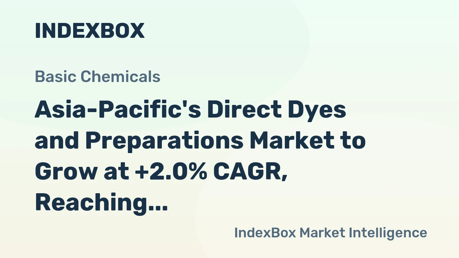 Asia-Pacific's Direct Dyes and Preparations Market to Grow at +2.0% CAGR, Reaching 253K Tons by 2035