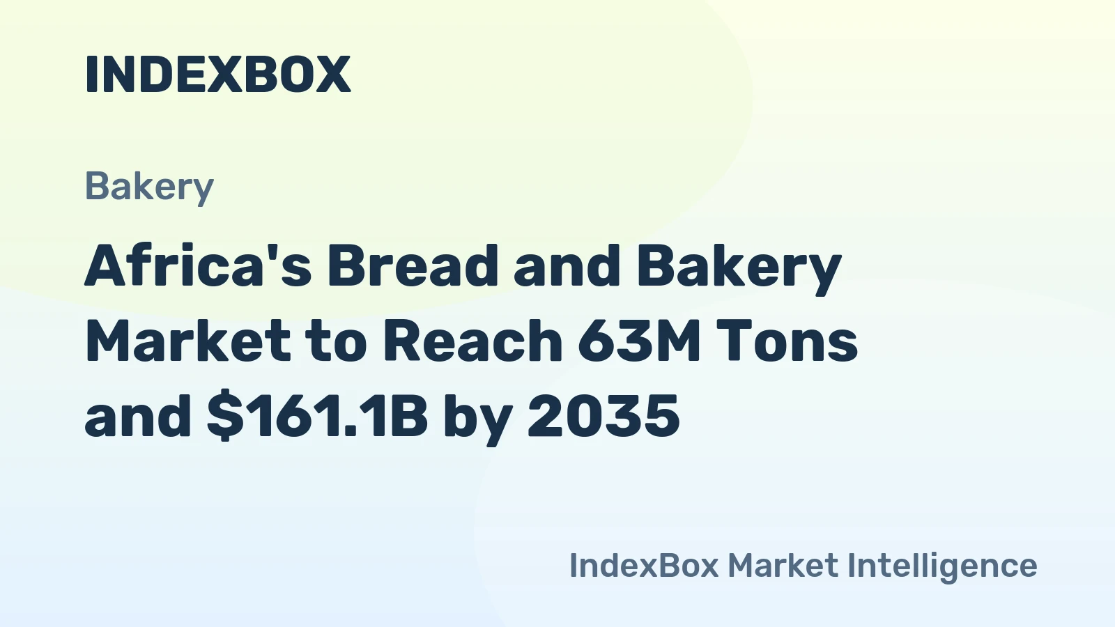 Africa's Bread and Bakery Market to Reach 63M Tons and $161.1B by 2035