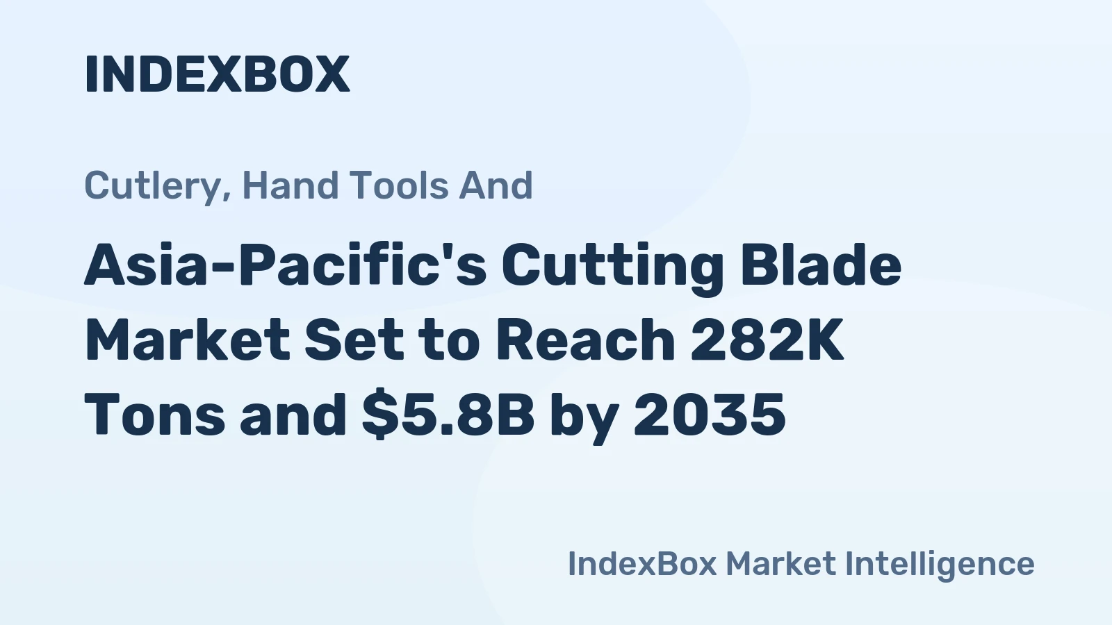 Asia-Pacific's Cutting Blade Market Set to Reach 282K Tons and $5.8B by 2035
