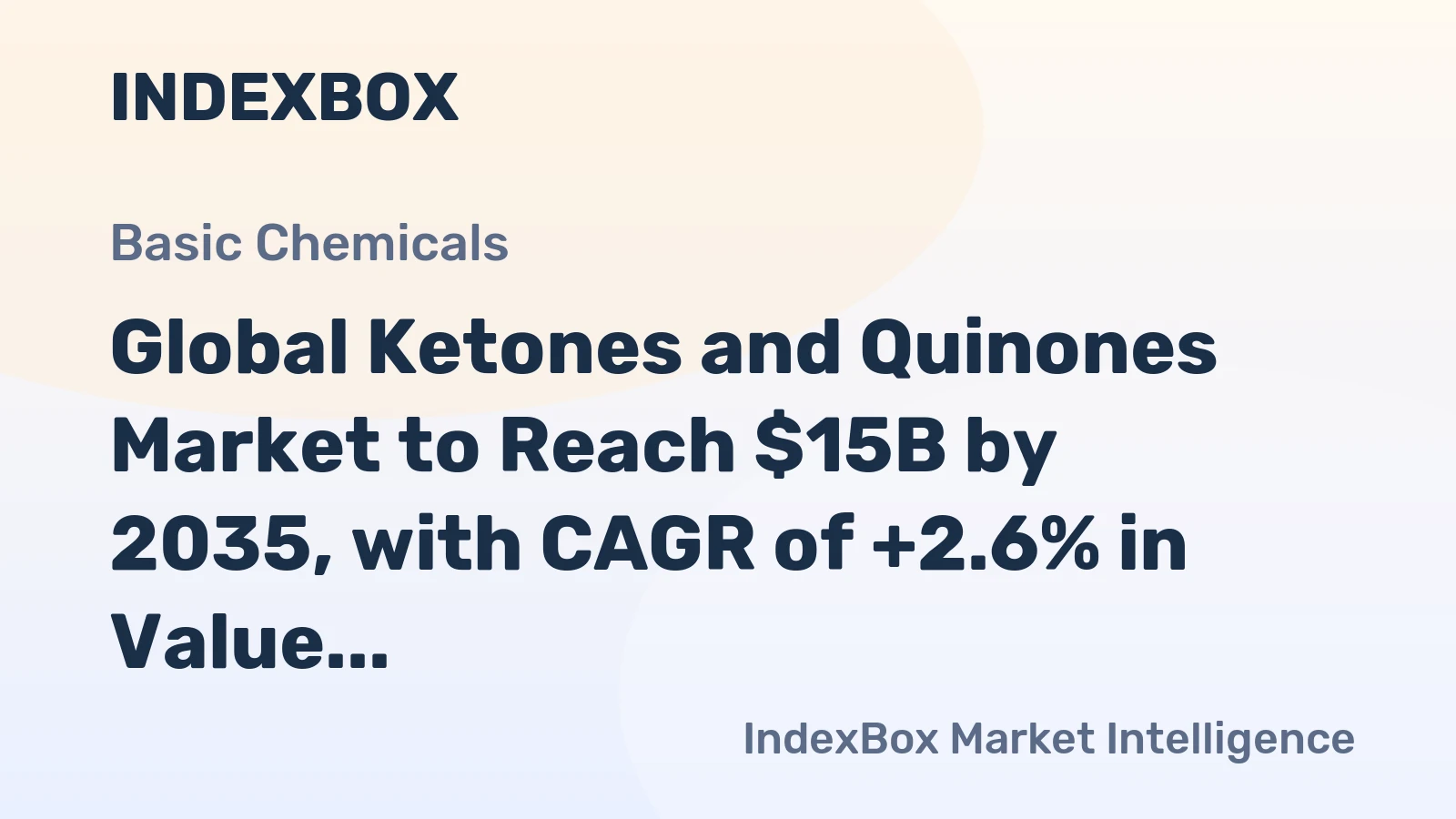 Global Ketones and Quinones Market to Reach $15B by 2035, with CAGR of +2.6% in Value Terms