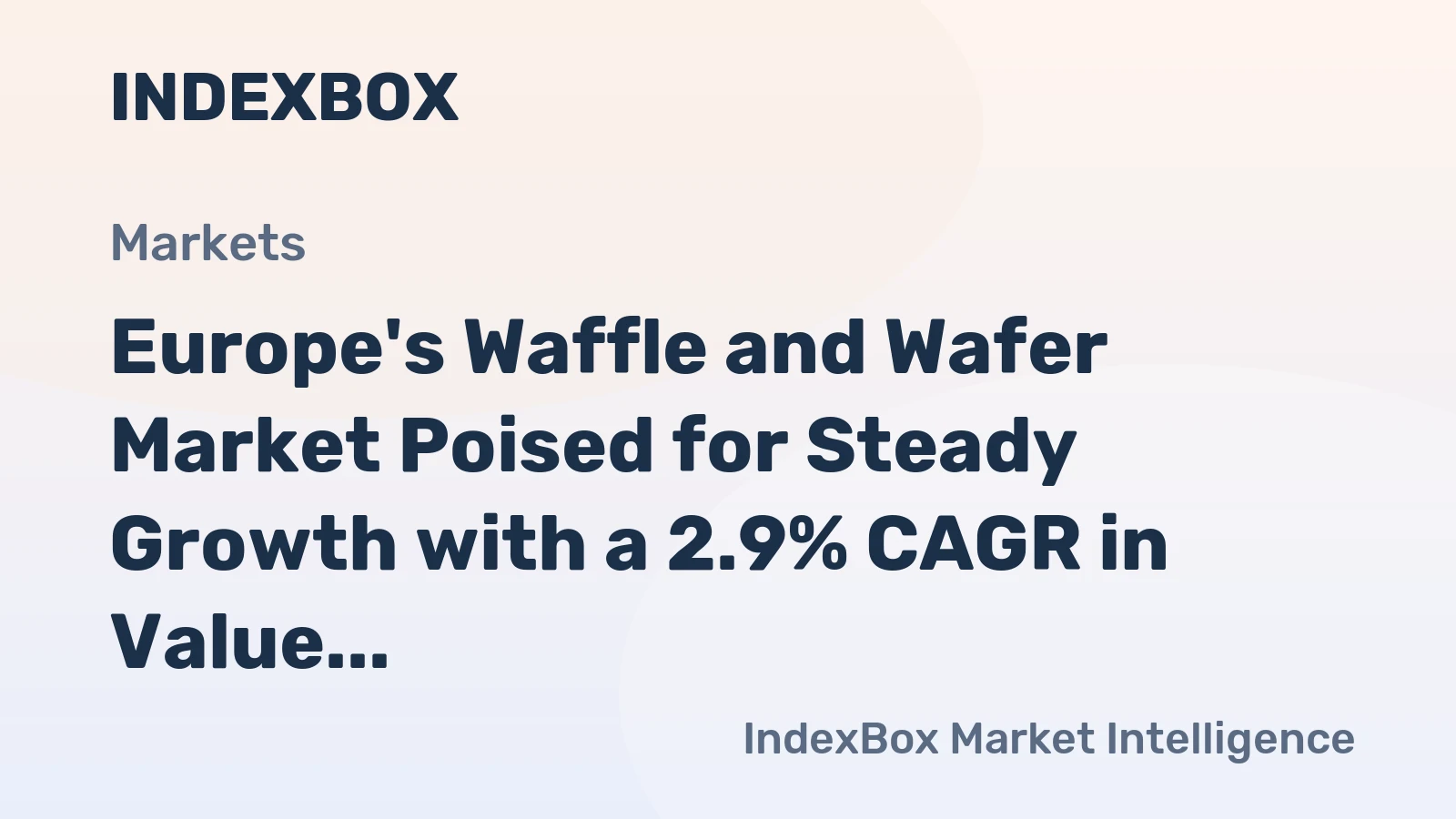 Europe's Waffle and Wafer Market Poised for Steady Growth with a 2.9% CAGR in Value
