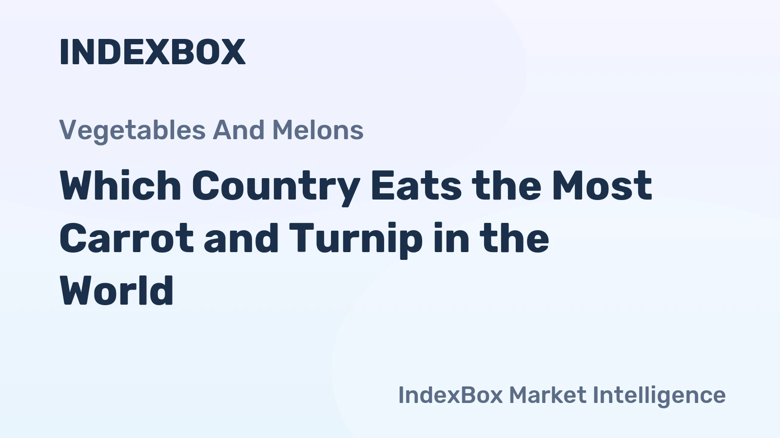 Which Country Eats the Most Carrot and Turnip in the World?