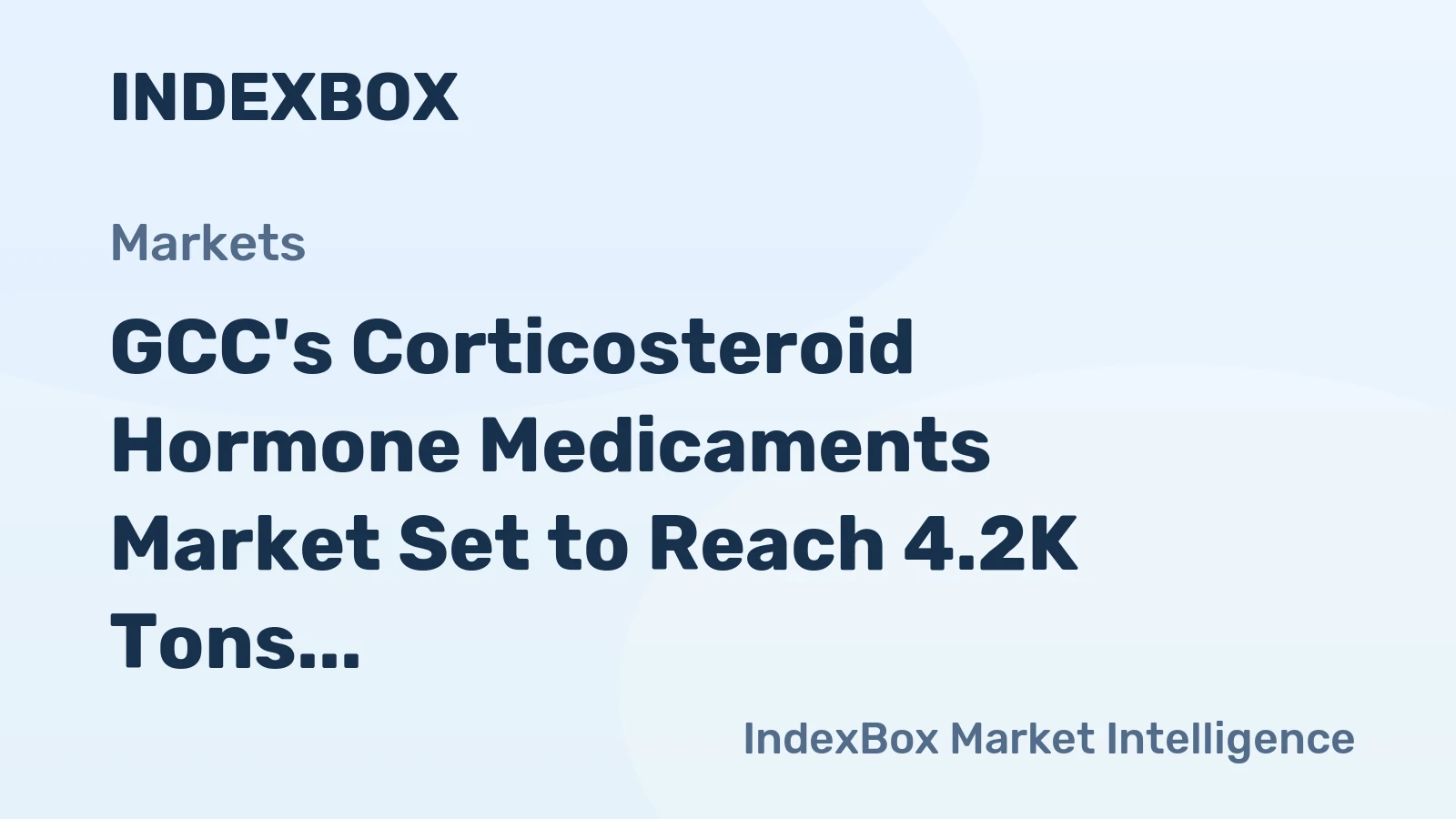 GCC's Corticosteroid Hormone Medicaments Market Set to Reach 4.2K Tons and $875M