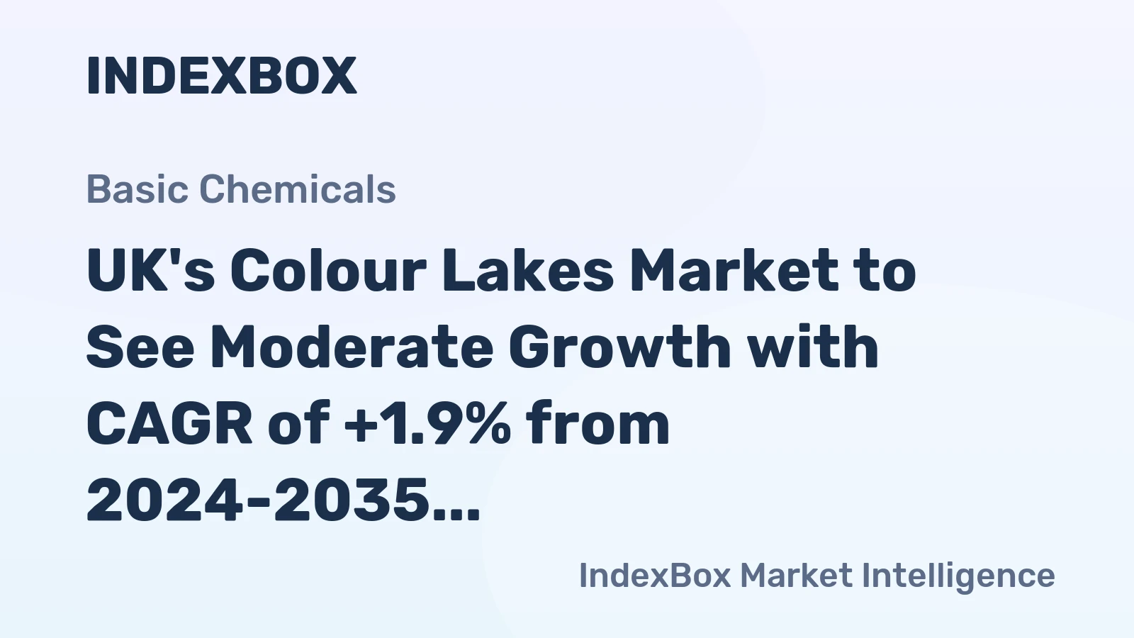 UK's Colour Lakes Market to See Moderate Growth with CAGR of +1.9% from 2024-2035