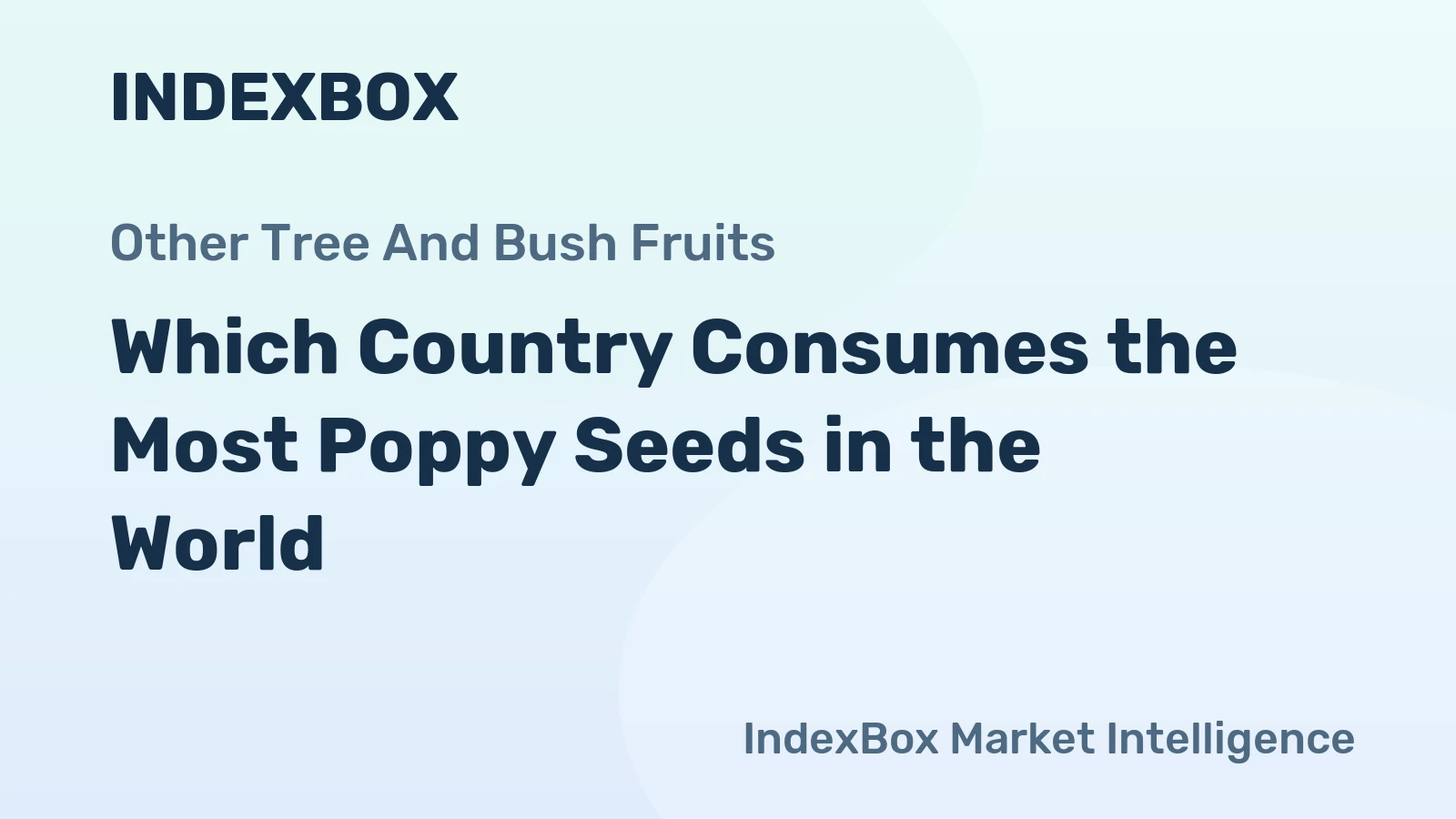 Which Country Consumes the Most Poppy Seeds in the World?