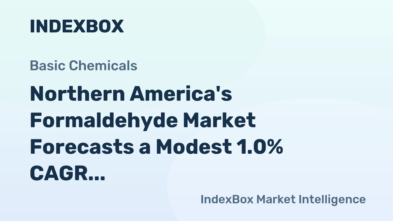 Northern America's Formaldehyde Market Forecasts a Modest 1.0% CAGR in Value Through 2035