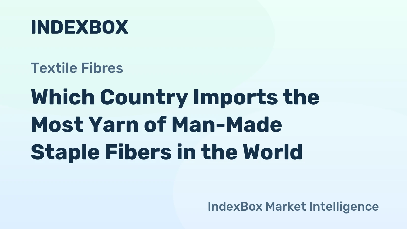 Which Country Imports the Most Yarn of Man-Made Staple Fibers in the World?