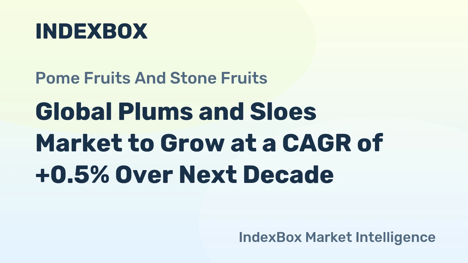 Global Plums and Sloes Market to Grow at a CAGR of +0.5% Over Next Decade