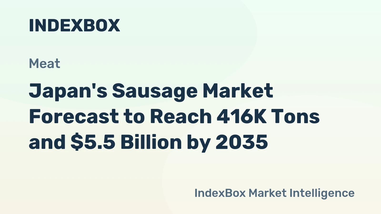 Japan's Sausage Market Forecast to Reach 416K Tons and $5.5 Billion by 2035