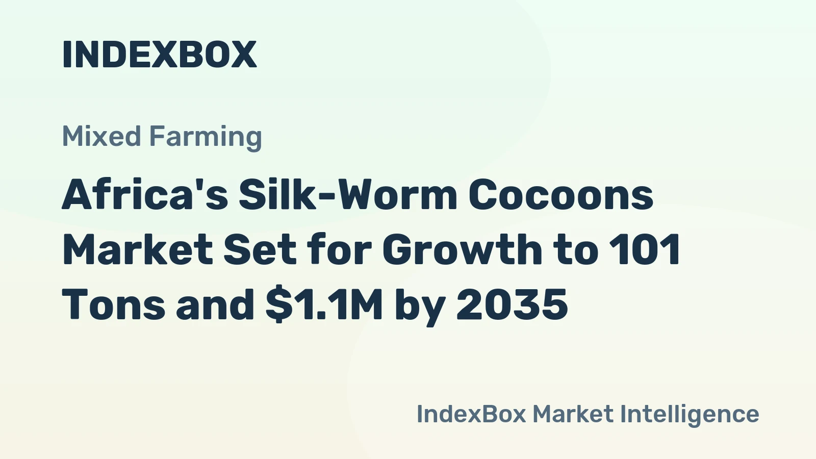 Africa's Silk-Worm Cocoons Market Set for Growth to 101 Tons and $1.1M by 2035