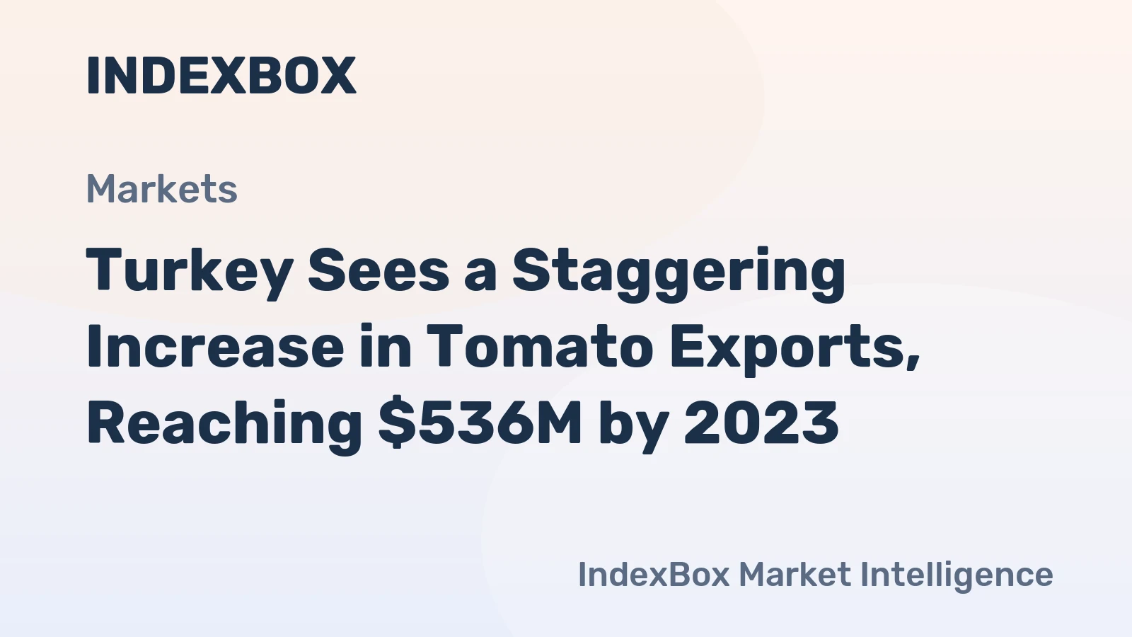 Turkey Sees a Staggering Increase in Tomato Exports, Reaching $536M by 2023