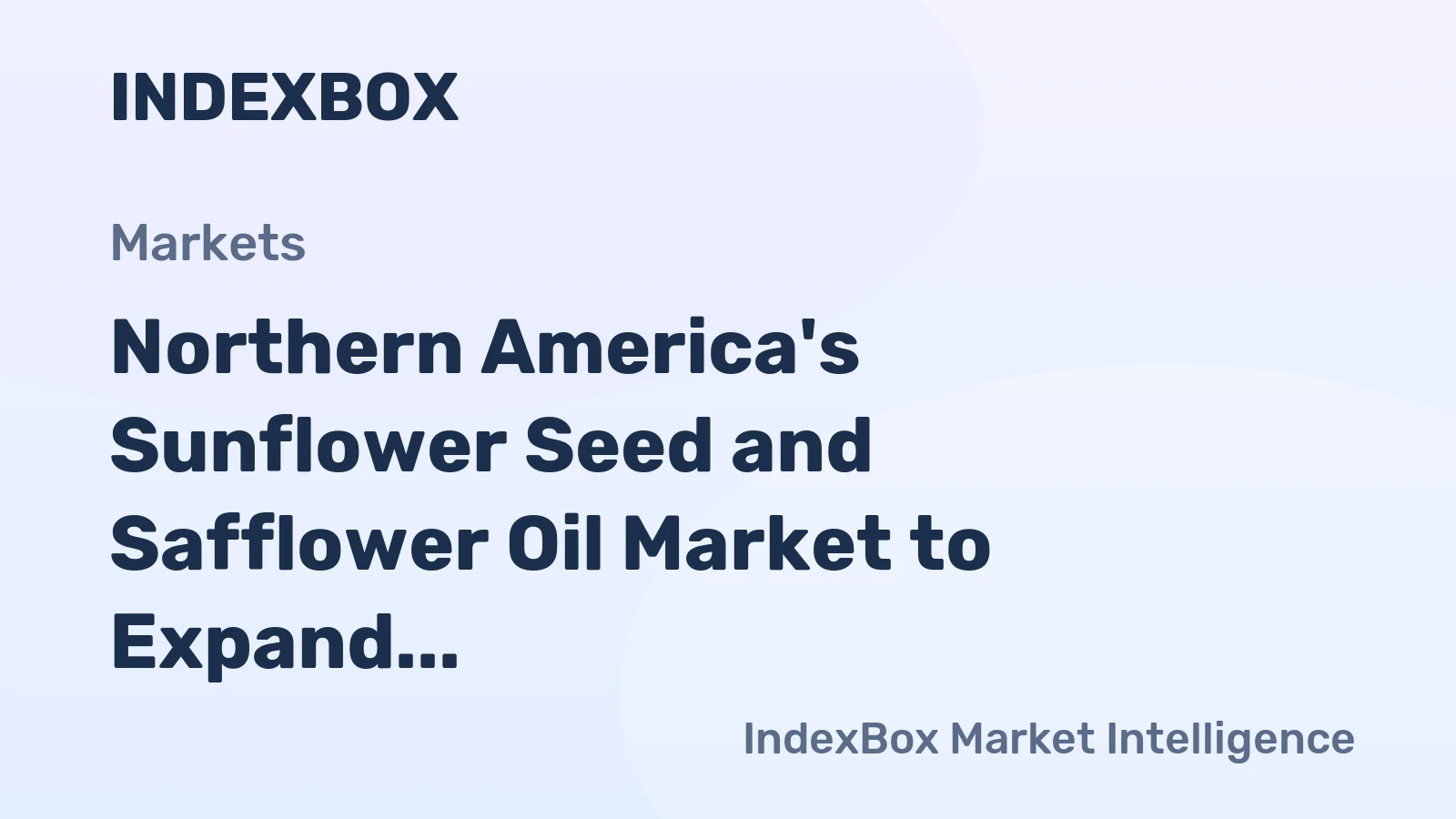 Northern America's Sunflower Seed and Safflower Oil Market to Expand at 2.5% CAGR