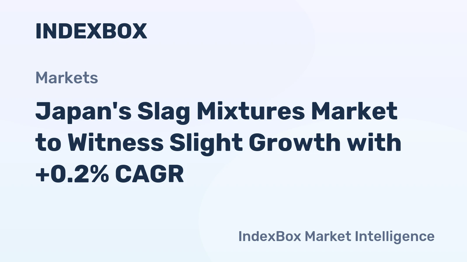 Japan's Slag Mixtures Market to Witness Slight Growth with +0.2% CAGR