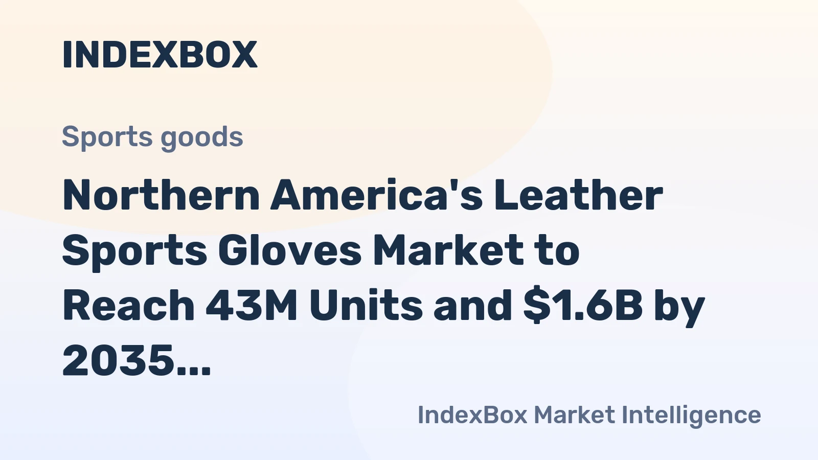 Northern America's Leather Sports Gloves Market to Reach 43M Units and $1.6B by 2035