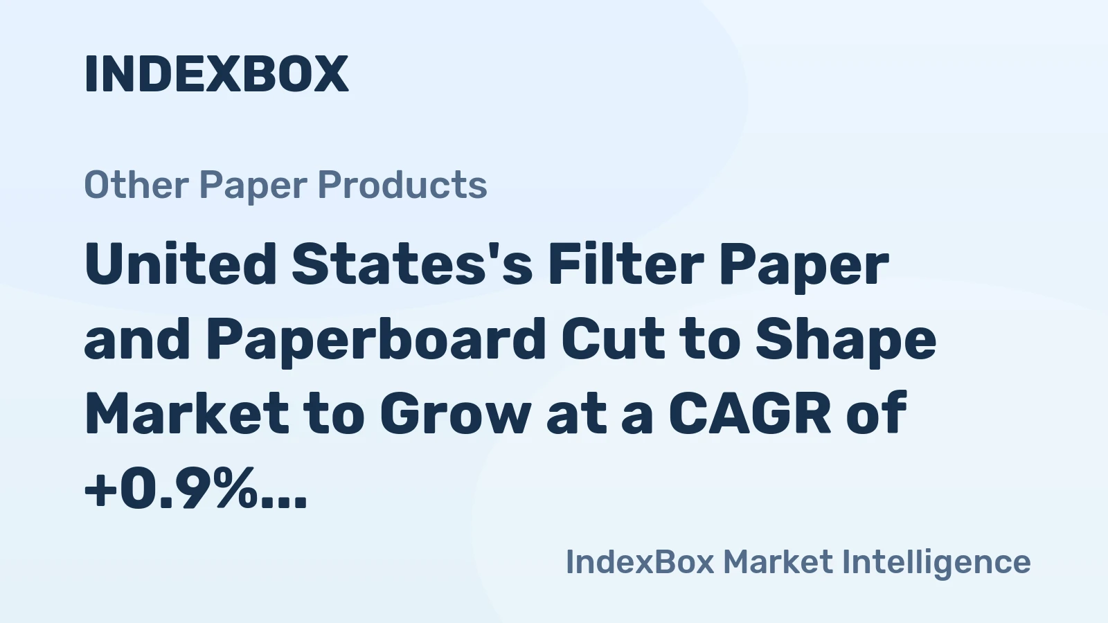 United States's Filter Paper and Paperboard Cut to Shape Market to Grow at a CAGR of +0.9% from 2024 to 2035
