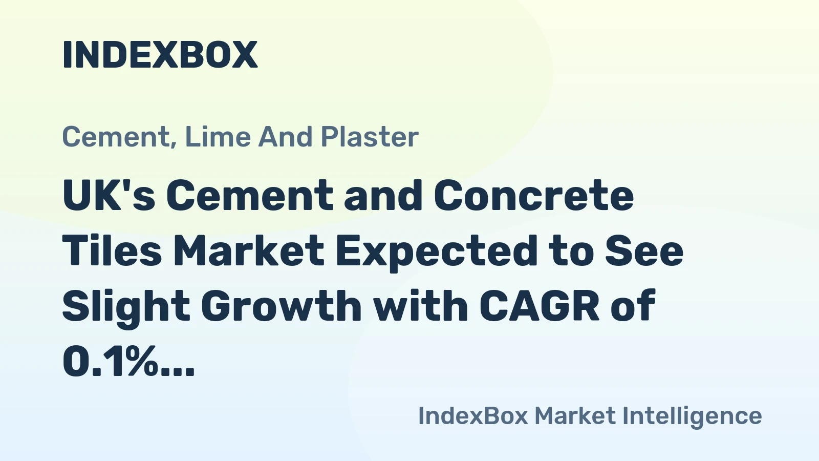 UK's Cement and Concrete Tiles Market Expected to See Slight Growth with CAGR of 0.1%