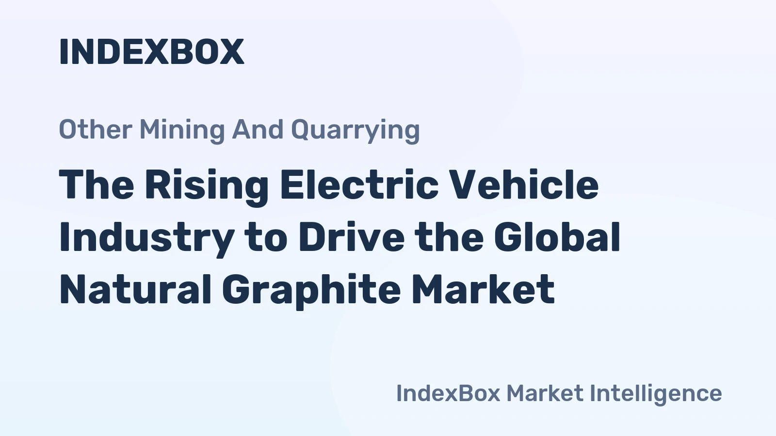 The Rising Electric Vehicle Industry to Drive the Global Natural Graphite Market