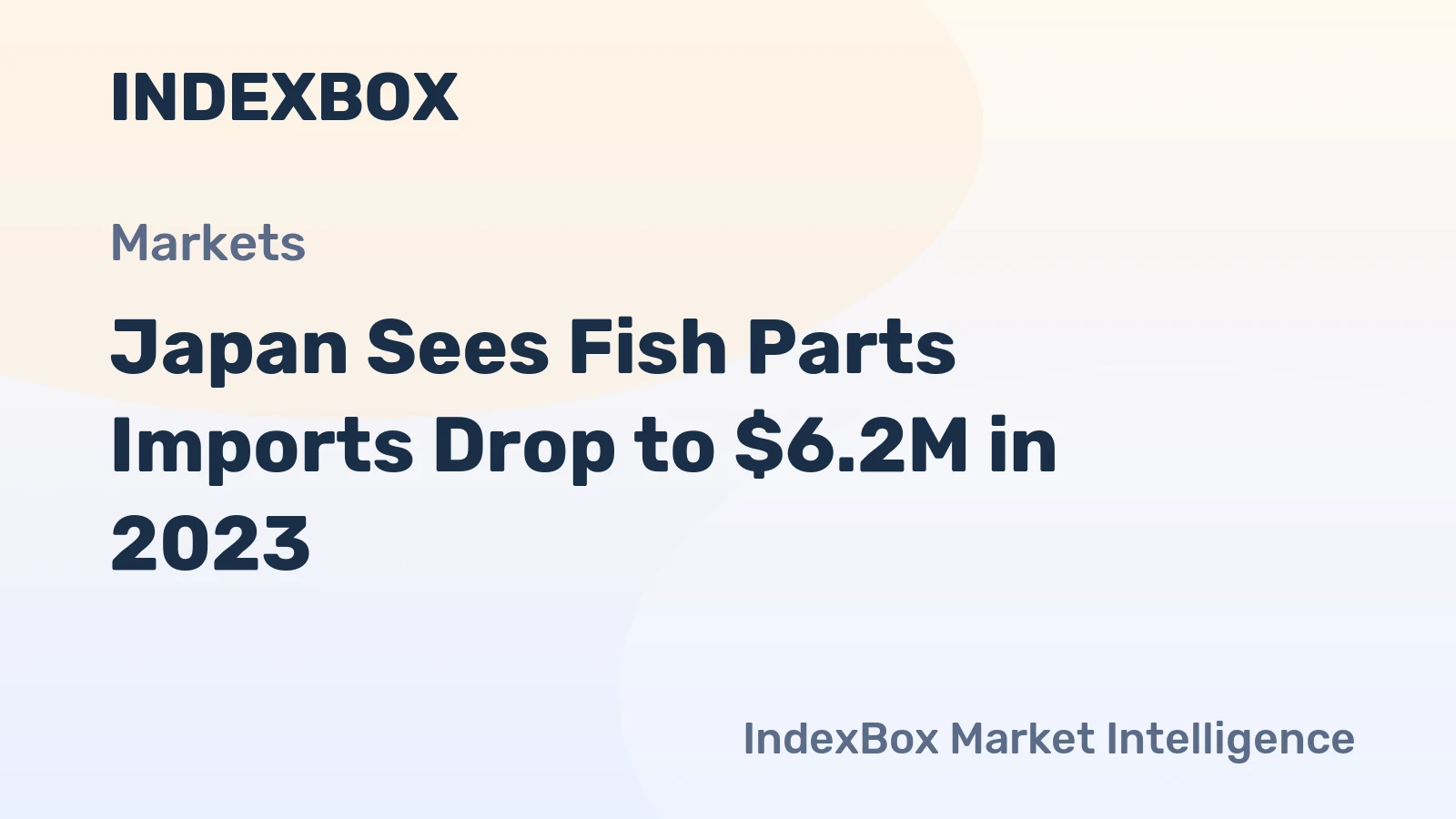 Japan Sees Fish Parts Imports Drop to $6.2M in 2023