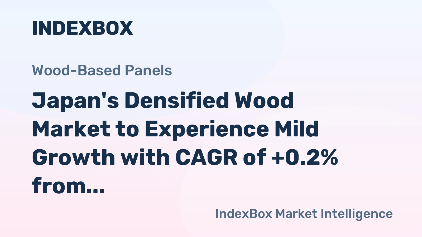Japan's Densified Wood Market to Experience Mild Growth with CAGR of +0.2% from 2024 to 2035