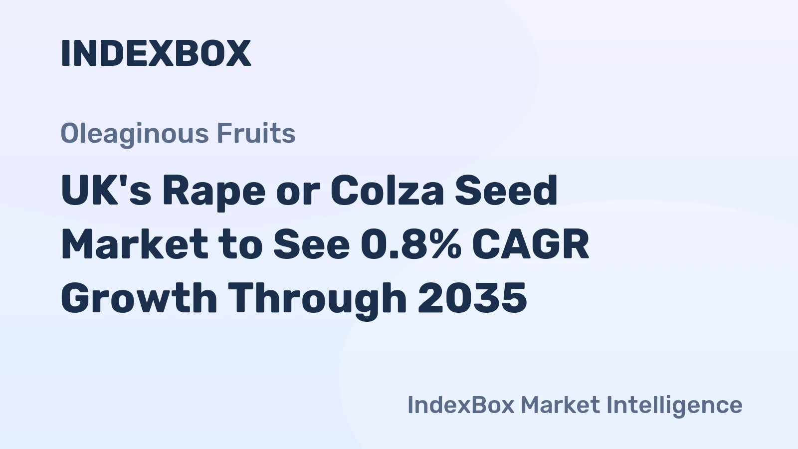 UK's Rape or Colza Seed Market to See 0.8% CAGR Growth Through 2035