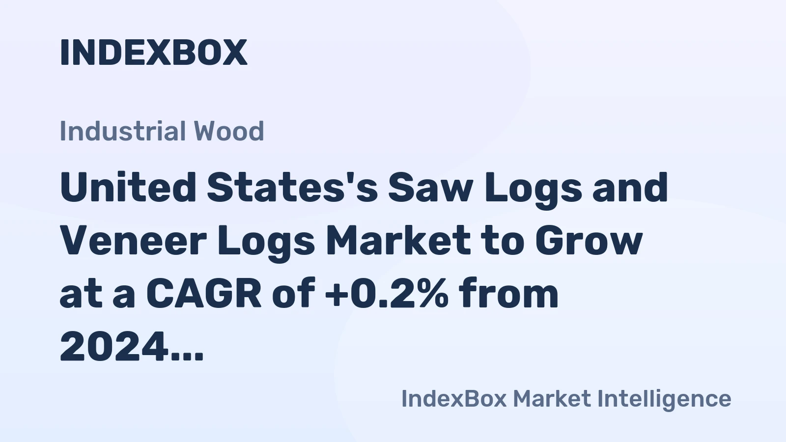 United States's Saw Logs and Veneer Logs Market to Grow at a CAGR of +0.2% from 2024 to 2035, Reaching 286M Cubic Meters by 2035