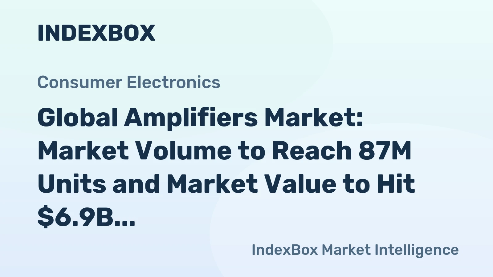 Global Amplifiers Market: Market Volume to Reach 87M Units and Market Value to Hit $6.9B by 2035