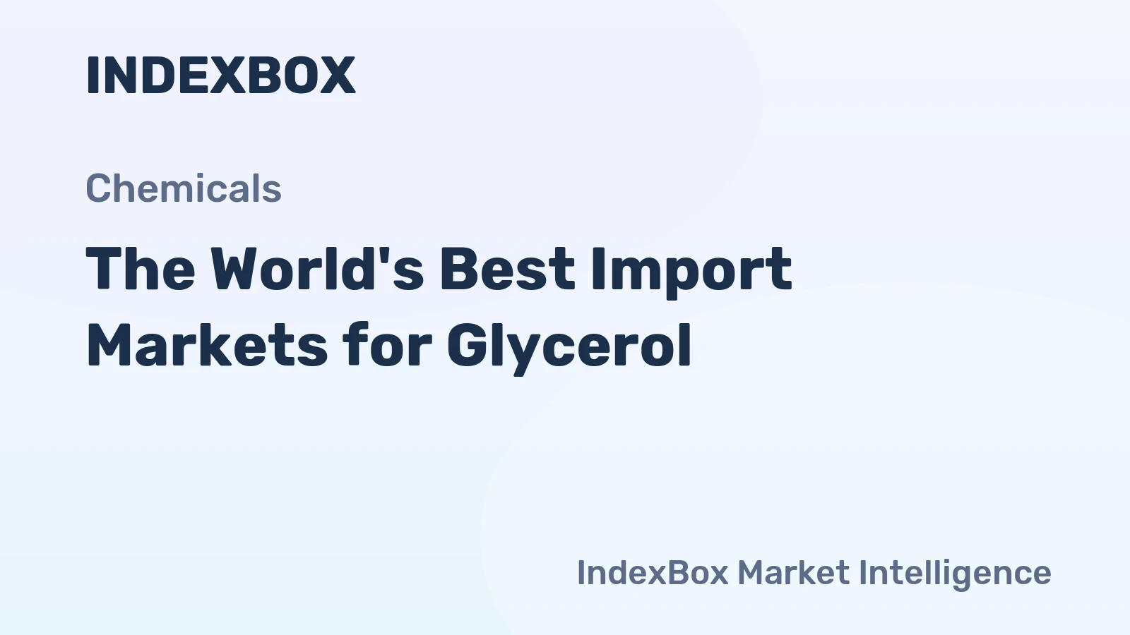 The World's Best Import Markets for Glycerol