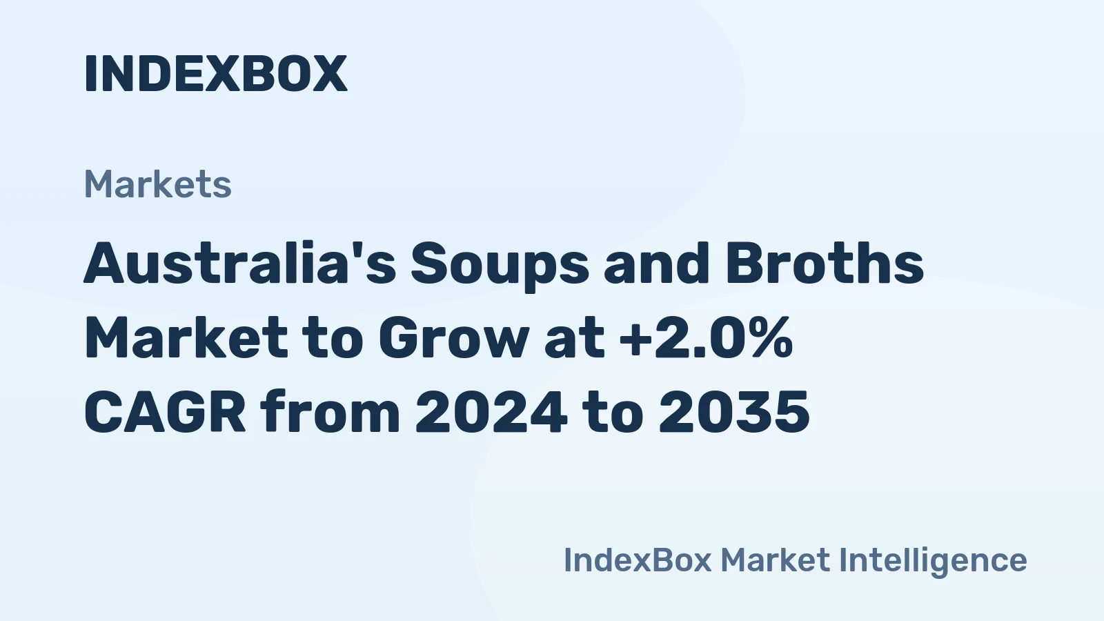 Australia's Soups and Broths Market to Grow at +2.0% CAGR from 2024 to 2035